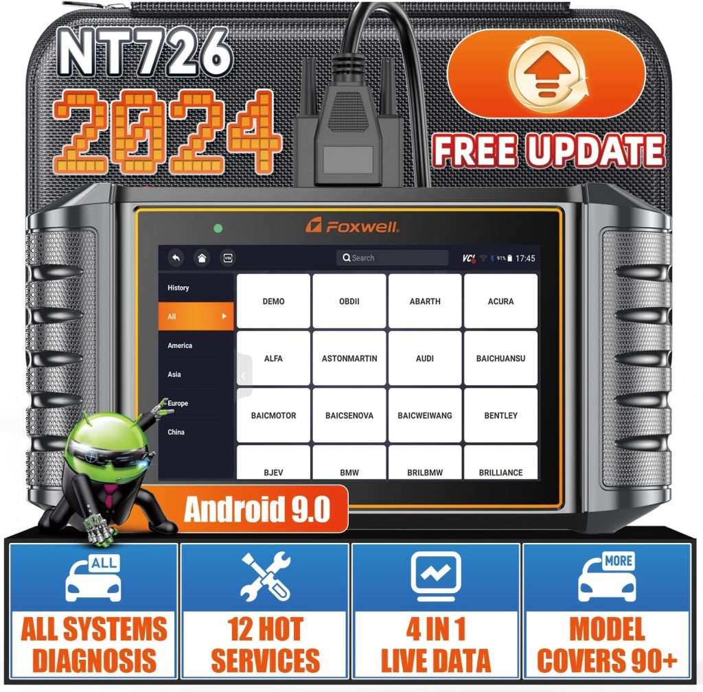 FOXWELL NT726 2024 OBD2 Scanner Tablet Review - VTSAutoWorld